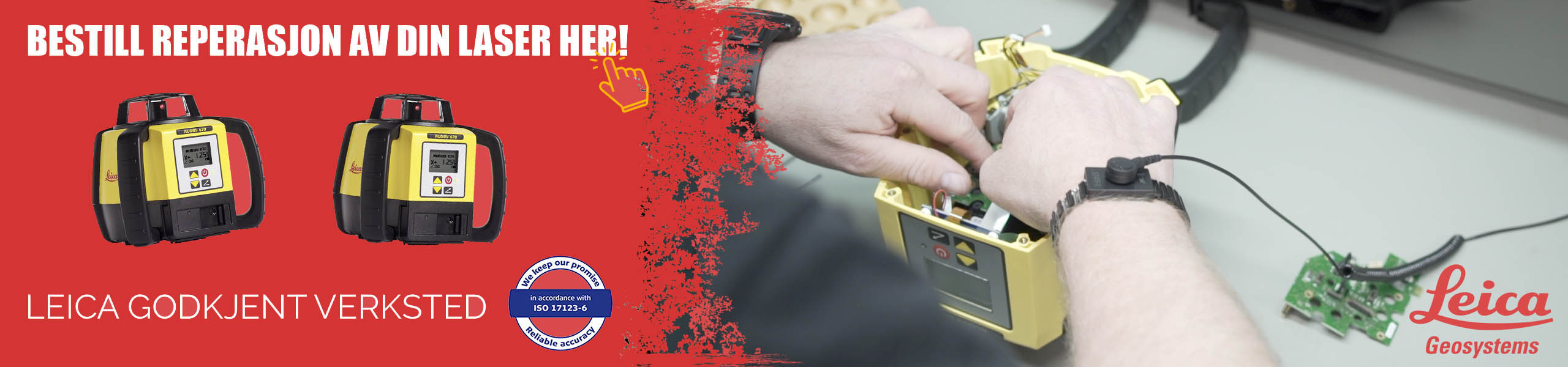Machine Control - Leica Laser GPS og Verksted